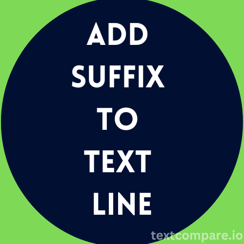 Add Suffix to Text Line Add Suffix to Text Line