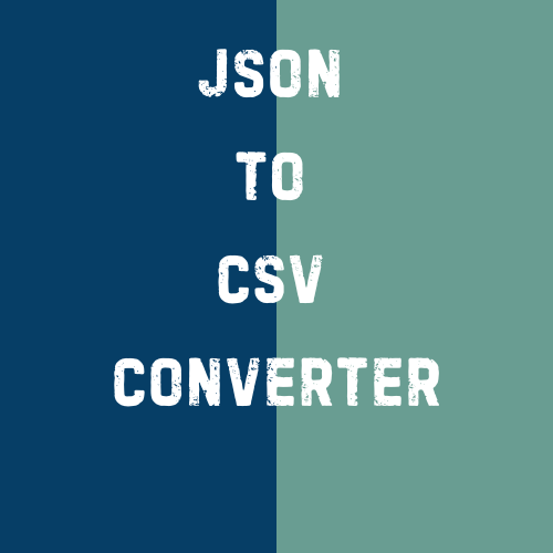 JSON To CSV Converter Online