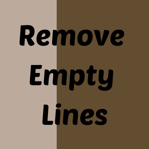 Remove Empty Lines Online